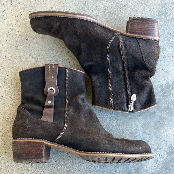 Red Wing Shoes | Shoes | Red Wing Natasha Brown Suede Leather Boots 2 ...